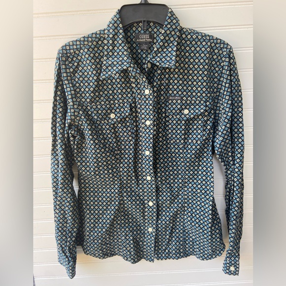 Guess | Tops | Guess Made In The Usa Retro Corduroy Button Down Top ...